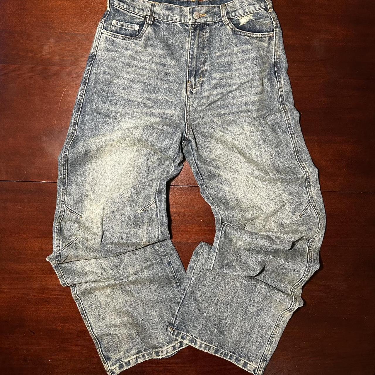 Ditch La basic blue denim 32x34 100% cotton Waist... | Depop