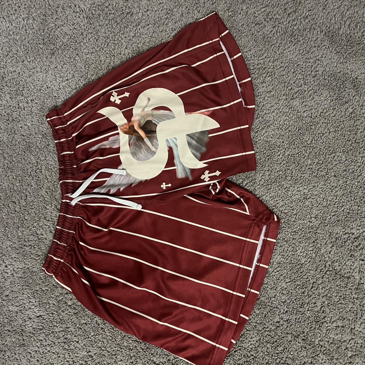 Saint potential Pinstripe shorts | Depop