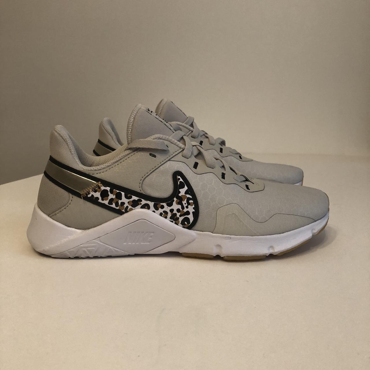 Nike leopard running shoes women 7.5 beige #running... | Depop