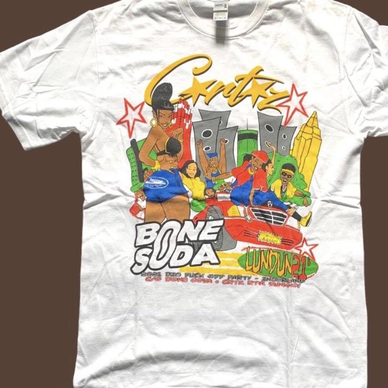 Corteiz X bone soda T-shirt Rare exclusive... - Depop