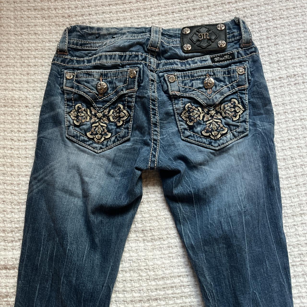 true vintage early 2000s authentic miss me cross... - Depop