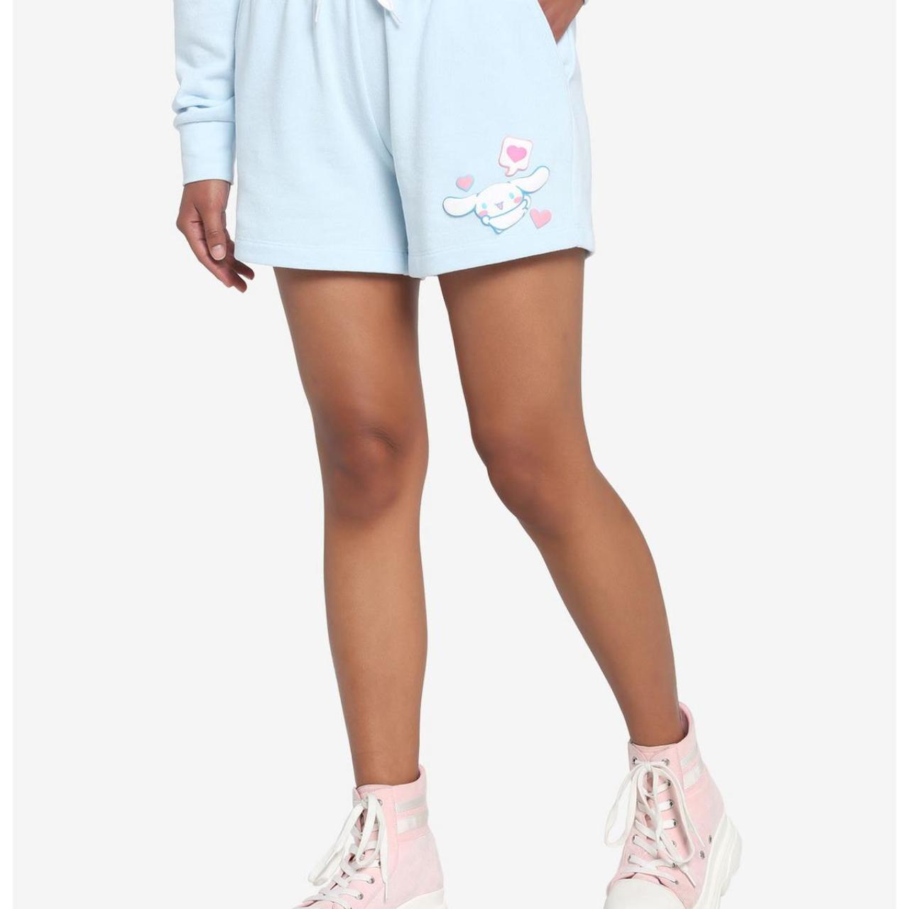 Cute Hot Topic Sanrio Cinamoroll Baggy Shorts!... - Depop