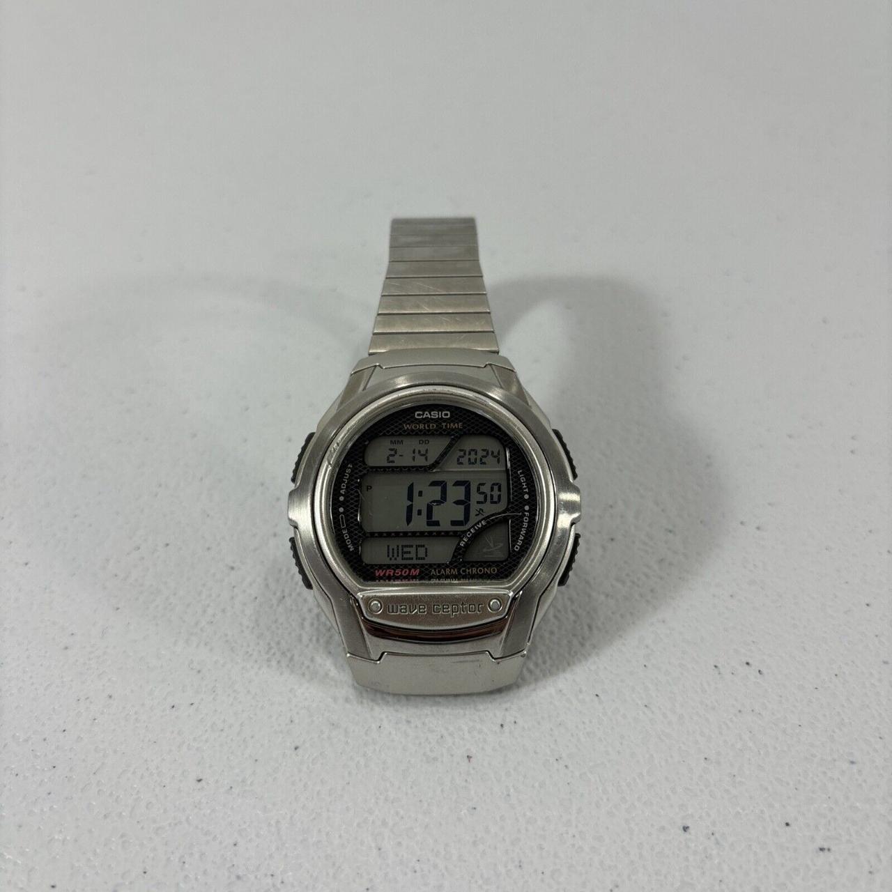 Casio WV-58A Waveceptor Watch Metal Stretch Band... - Depop