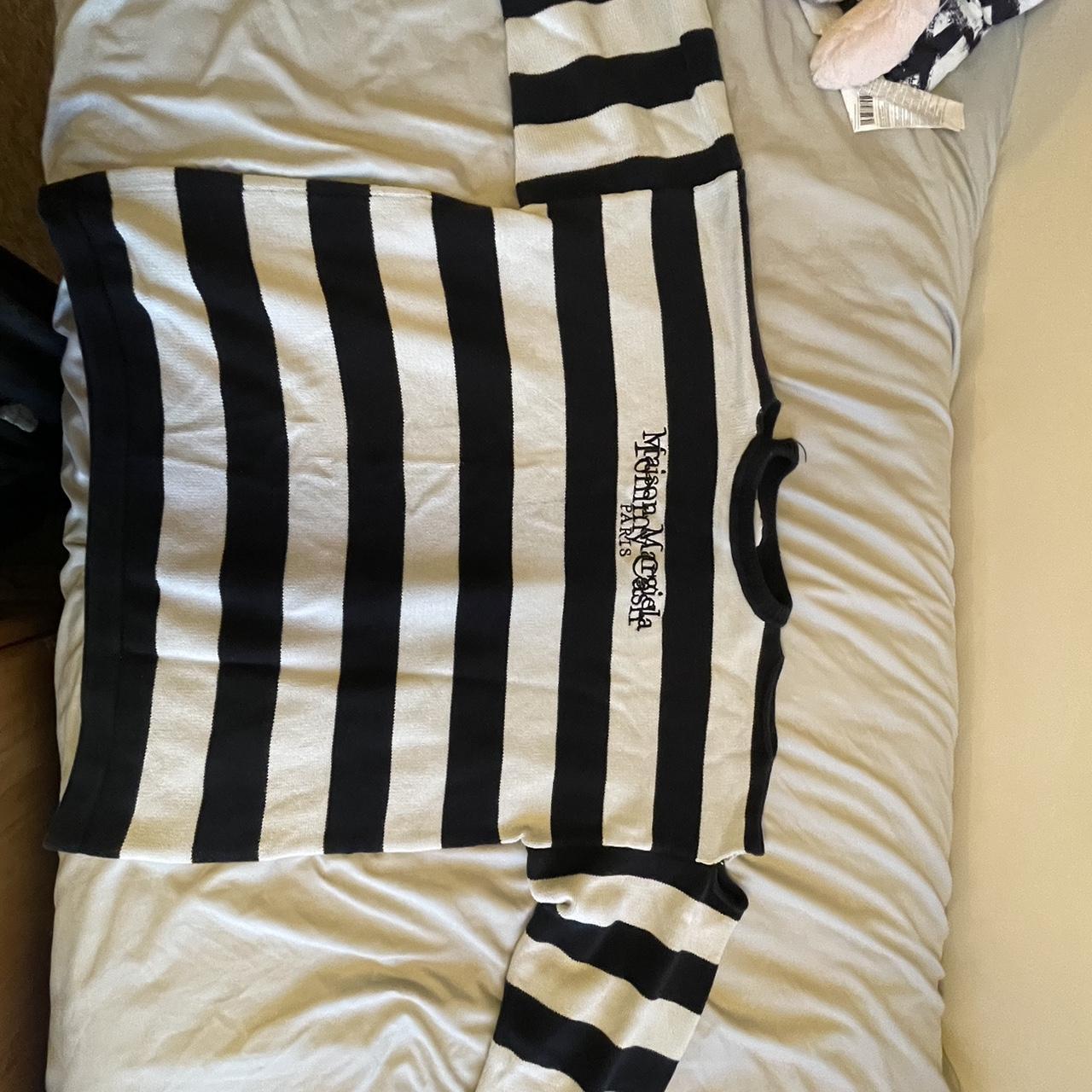 Maison Margiela x Tommy Cash mm6 Black and white... - Depop