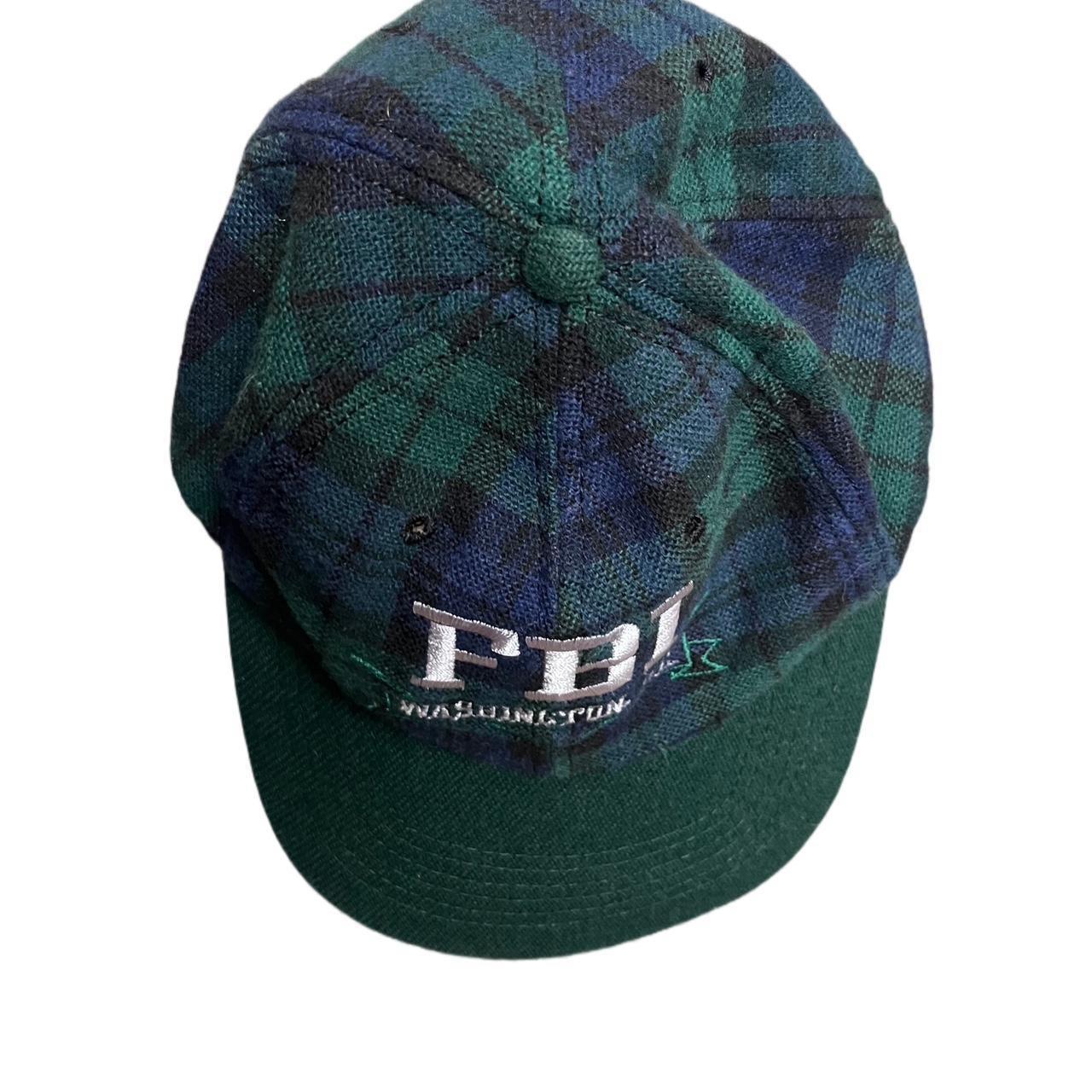 Stylish FBI Plaid Cap - Green & Blue Official FBI... - Depop