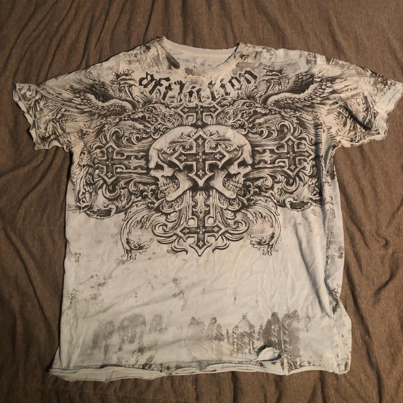 Affliction men’s medium shirt #affliction #grunge #alt - Depop