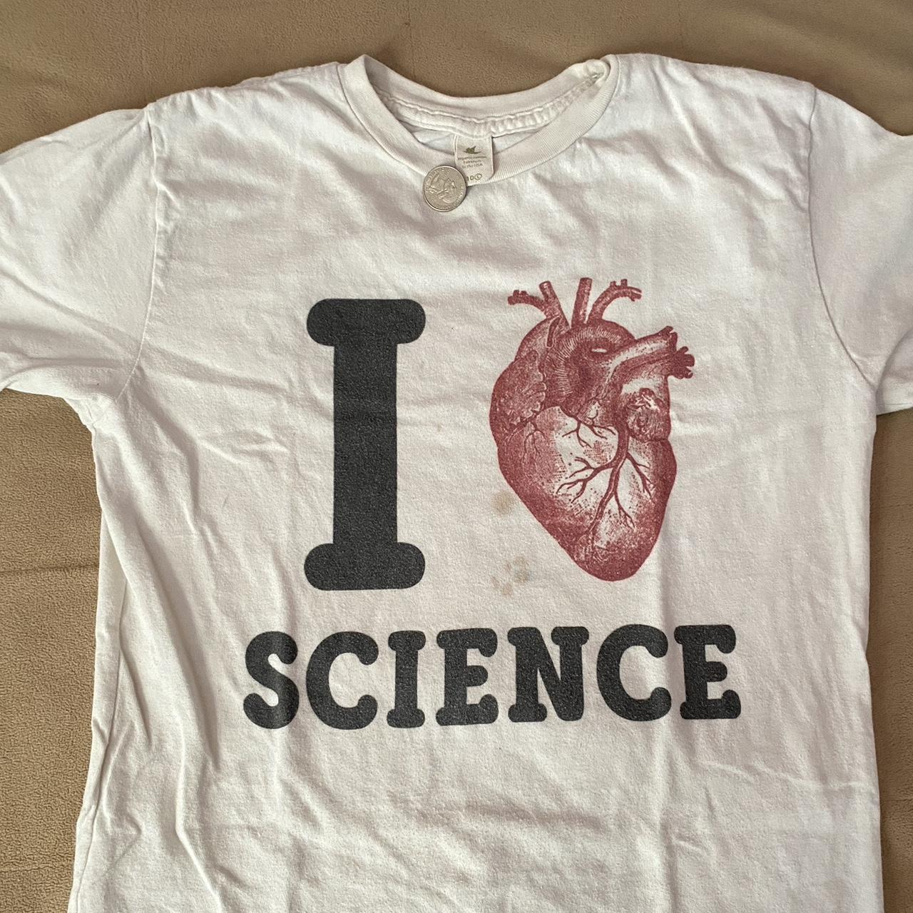 I Heart Science Tee Kids L (dm for measurments) - Depop