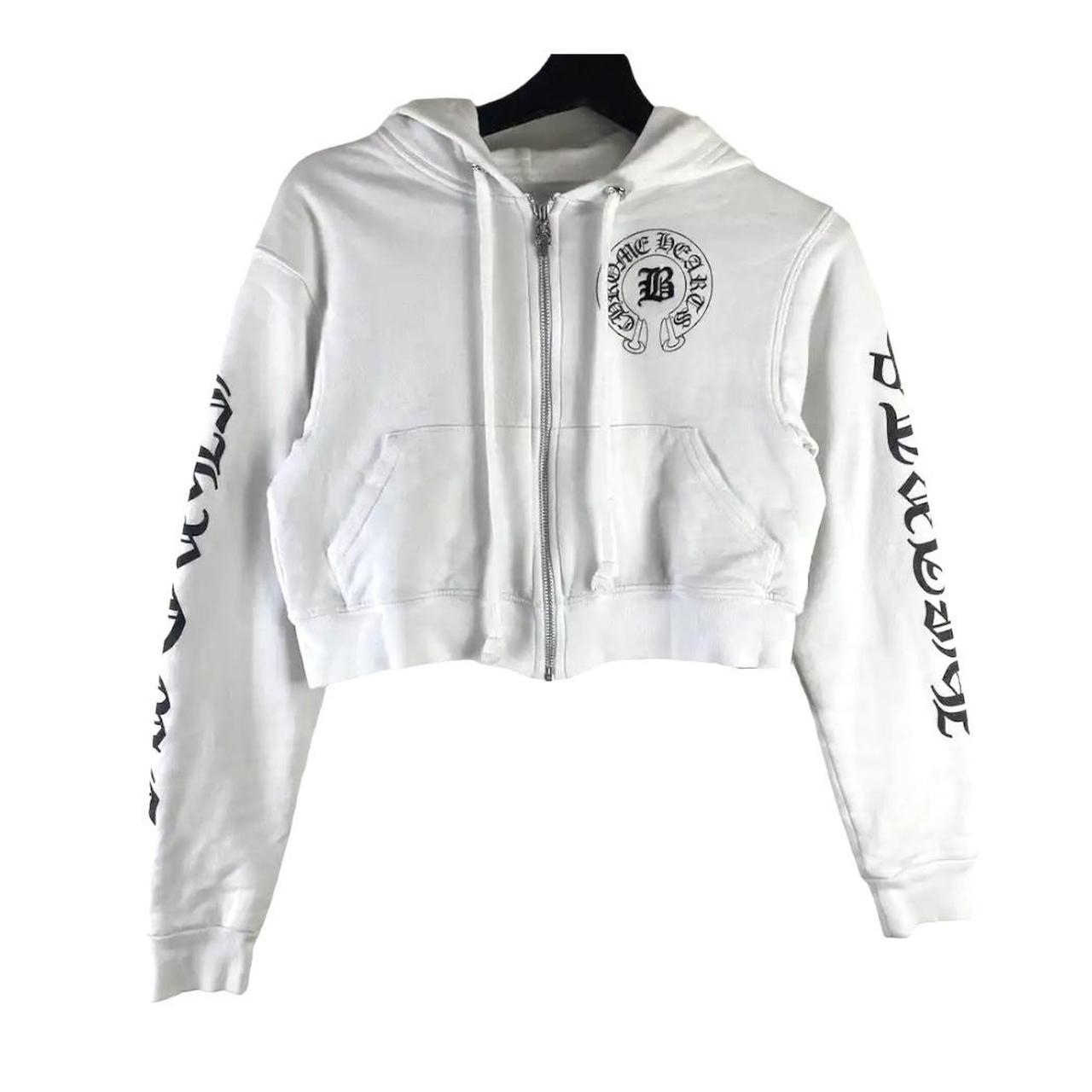 Chrome hearts x bella hadid cropped jacket size... - Depop