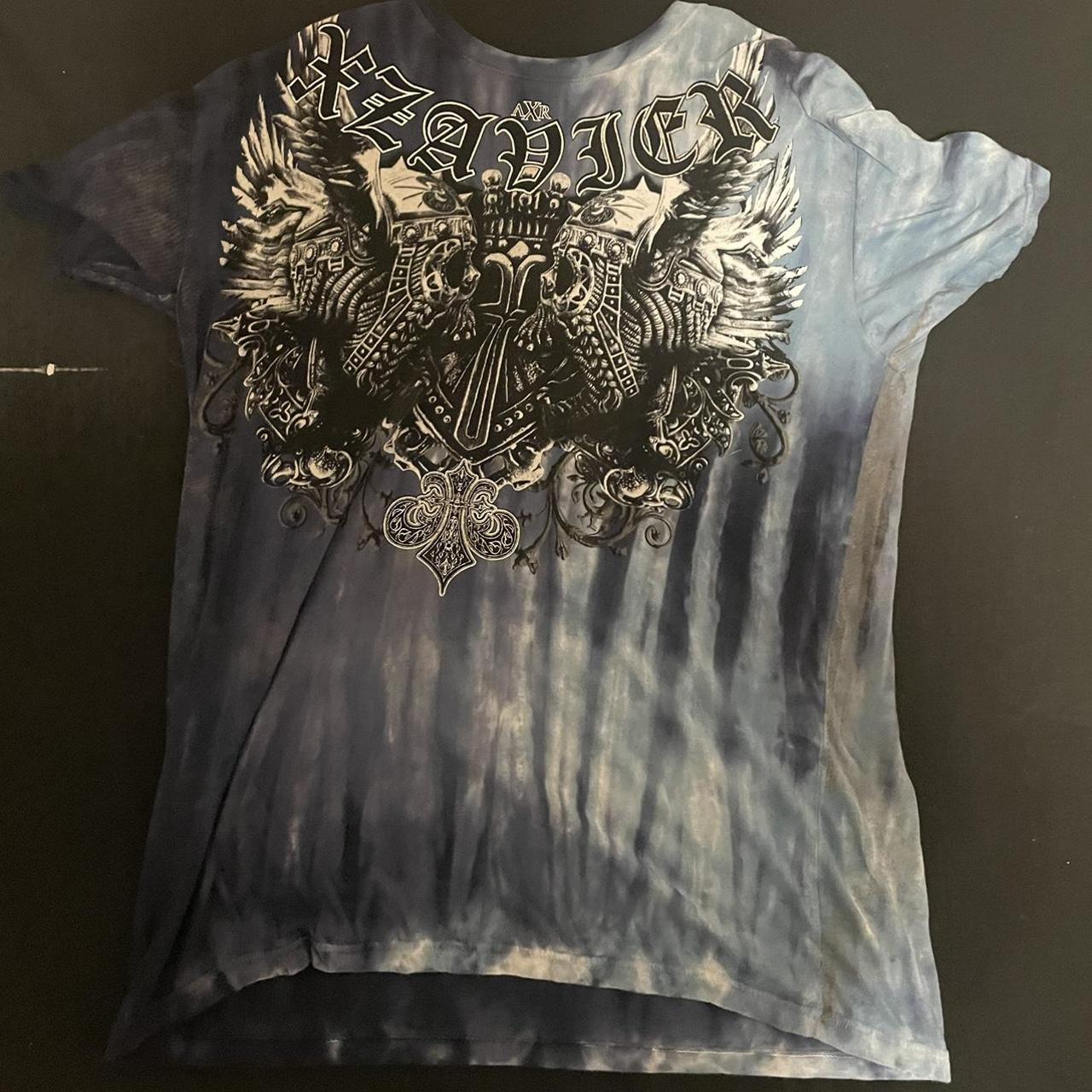 xzavier cyber tee #bladee #mallgoth #grunge... - Depop