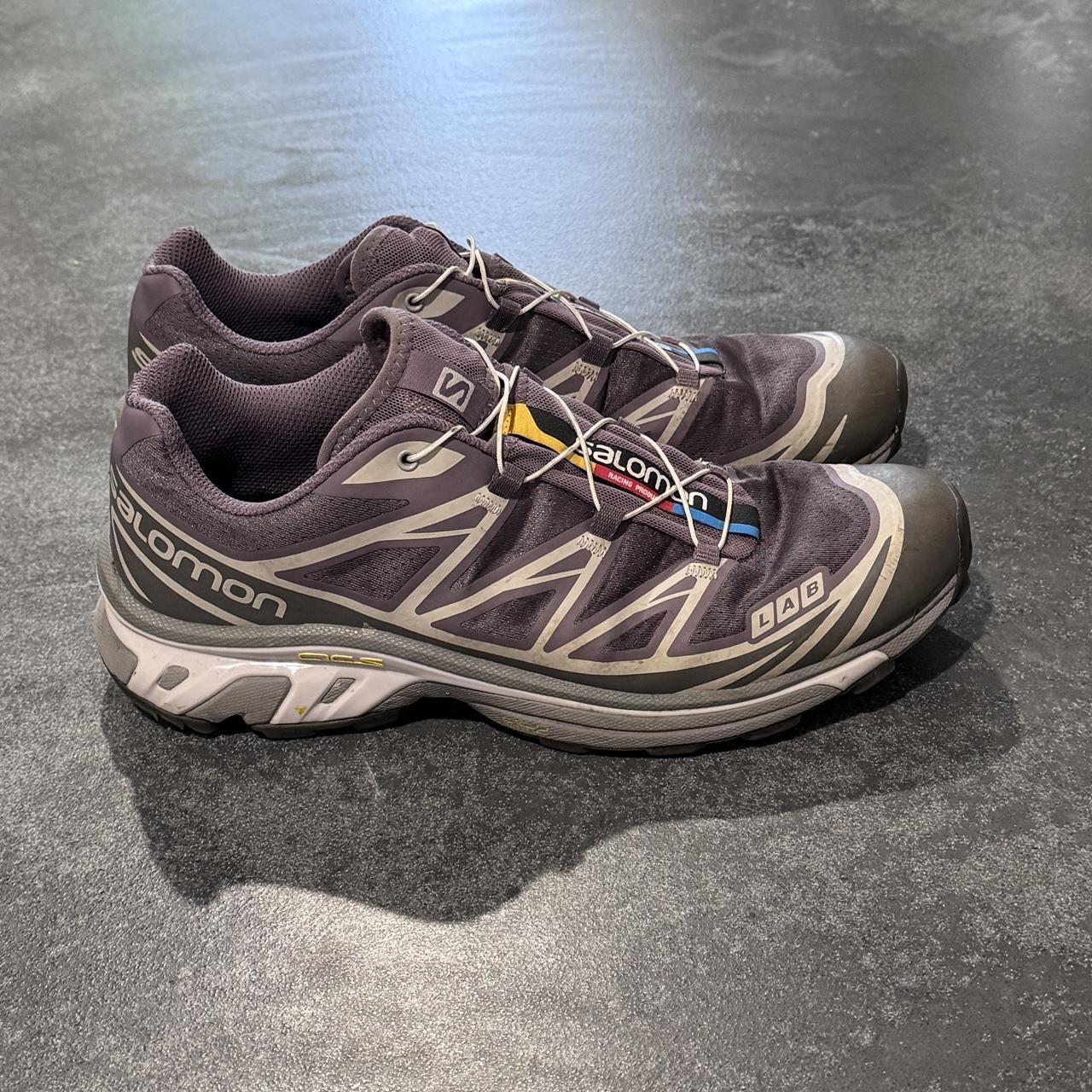 Salomon XT 6 trainers in Moonscape/Plum Kitten... | Depop