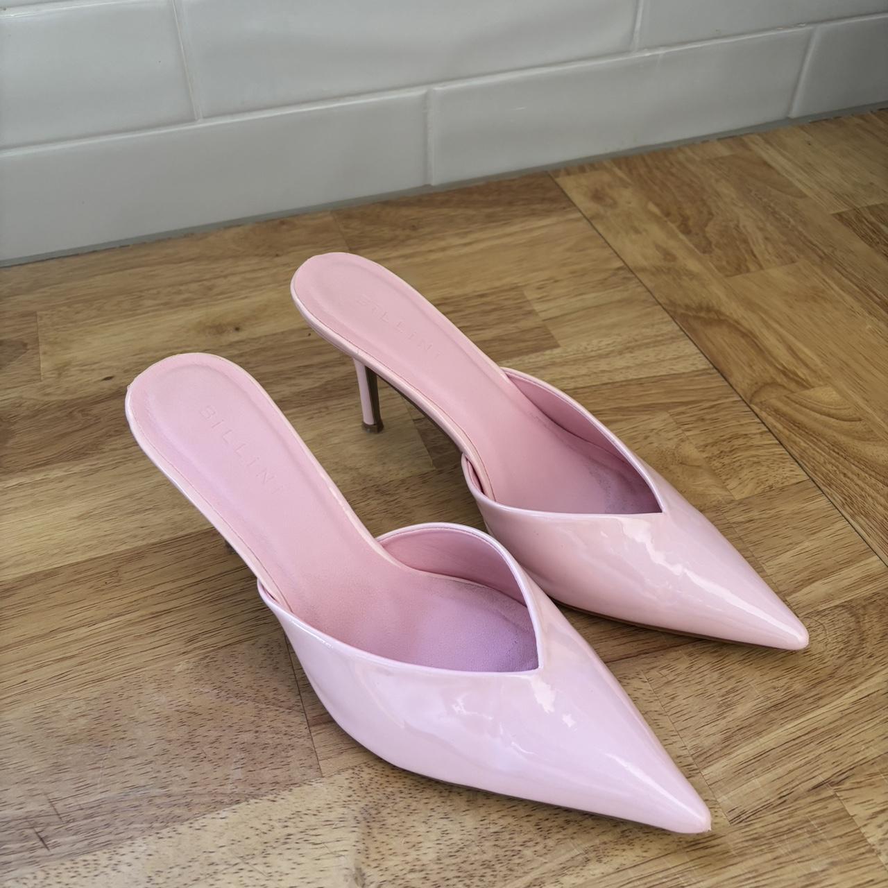 Selling this pink pair of icy pink Billini heels,... - Depop