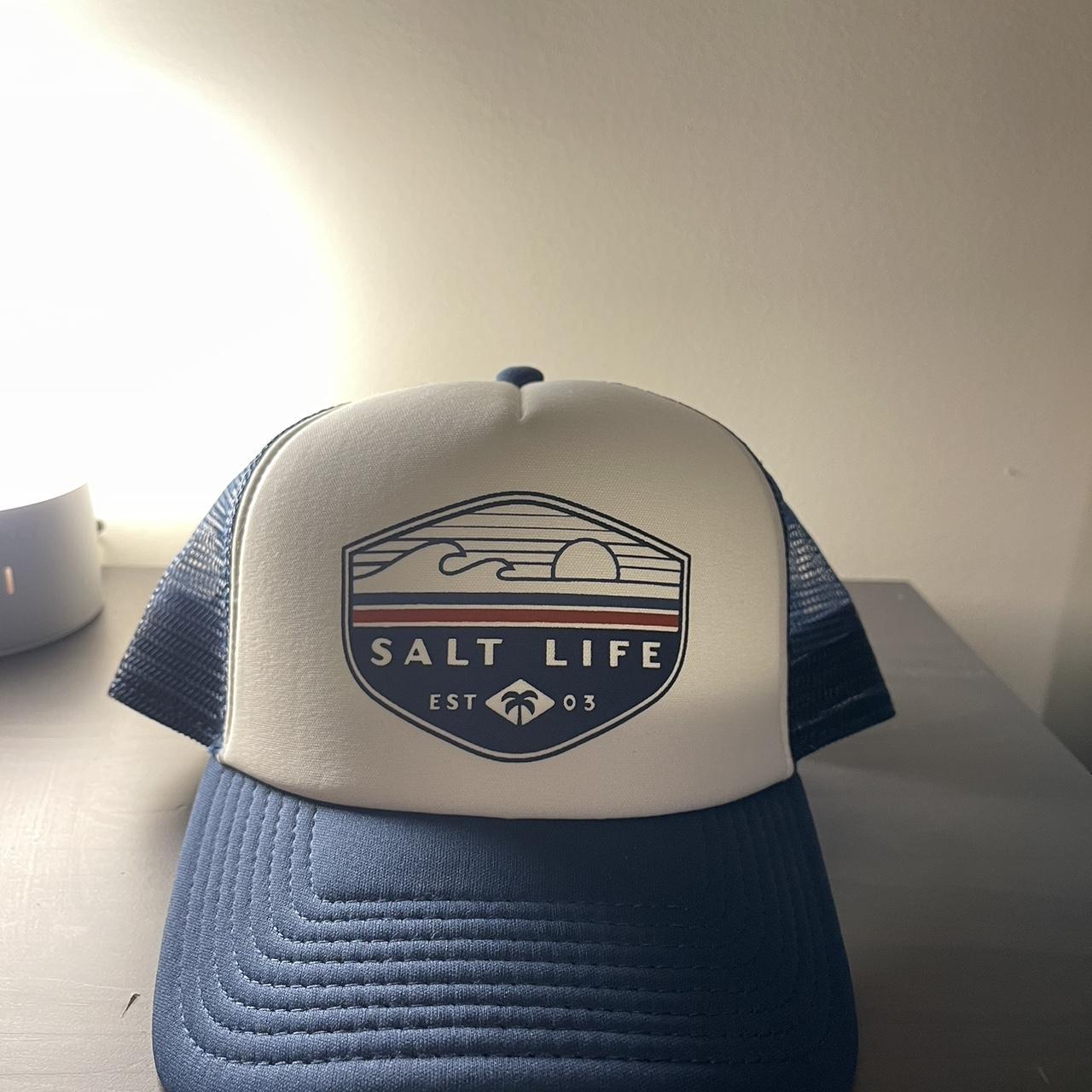 salt life surf adjustable trucker hat #surf #skate... - Depop