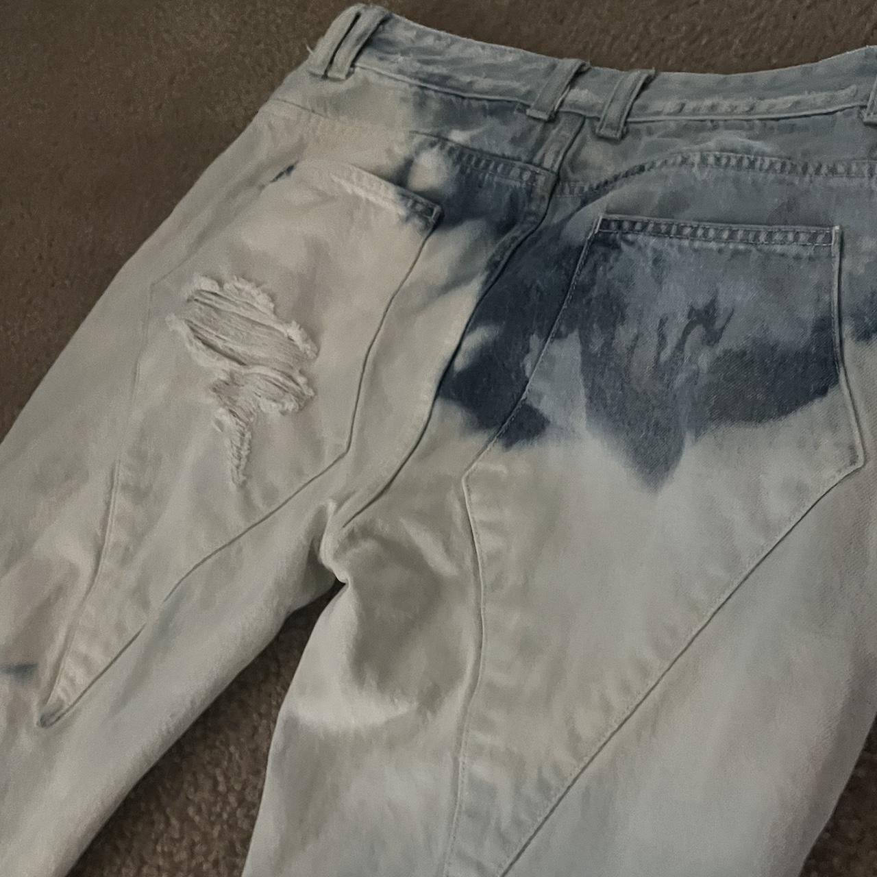 Rustial bleached denim pants lmk on offers not... - Depop