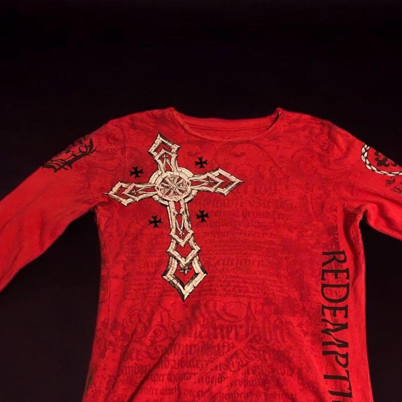 Red raw state premium affliction type thermal in... - Depop