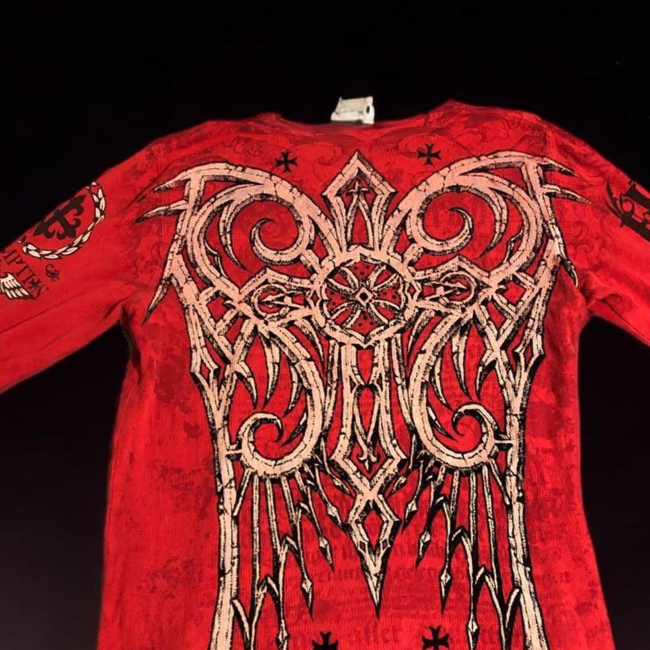 Red raw state premium affliction type thermal in... - Depop