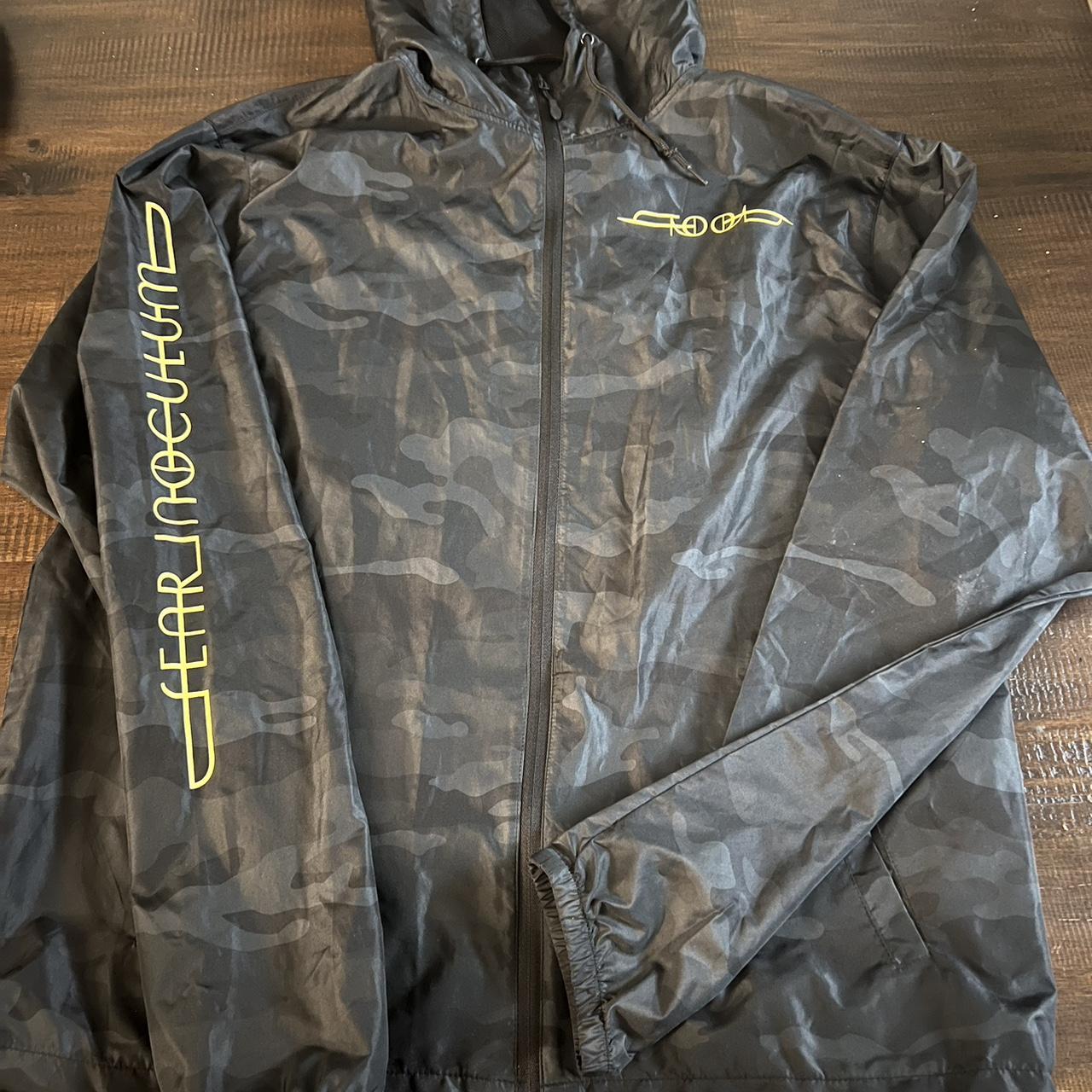 3xl Tool dark camo windbreaker. Slim fitting - Depop