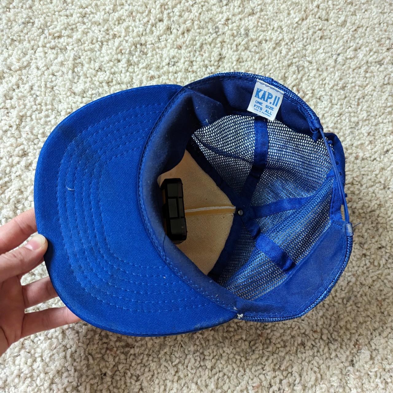 Vintage Stained Pabst Blue Ribbon Clock Hat. I can't... - Depop