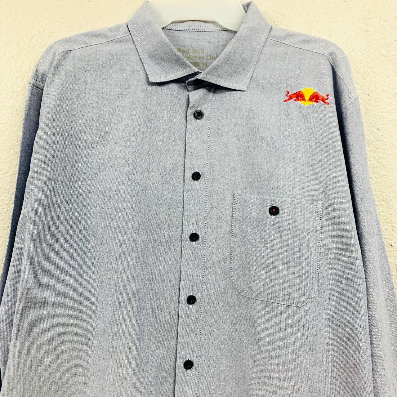 Red Bulls Athletes Only Long Sleeve Button-Down... - Depop