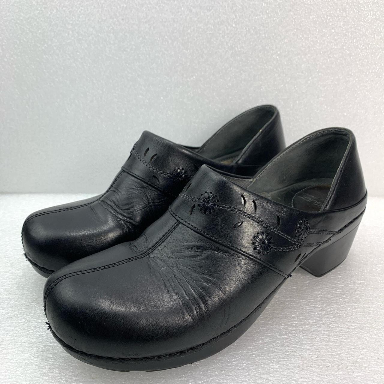 DANSKO Leather Clog in Black Size Women's 40 -... - Depop