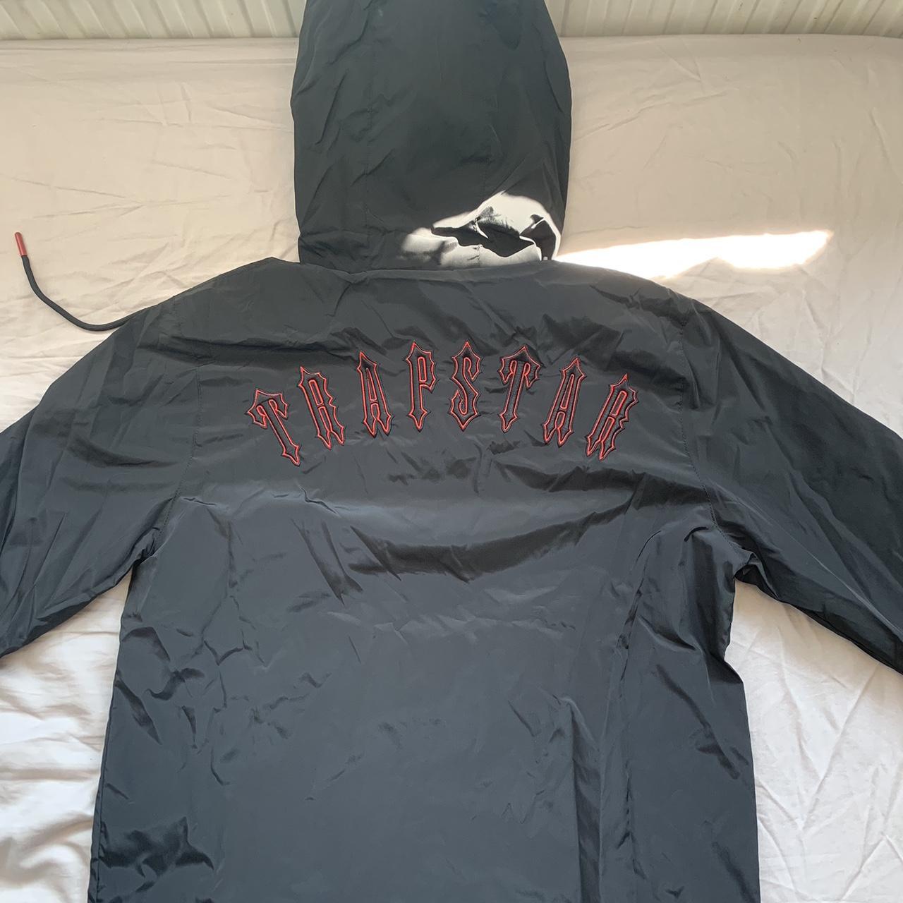 TRAPSTAR RED BLACK WINDBREAKER Size: Small Brand... - Depop