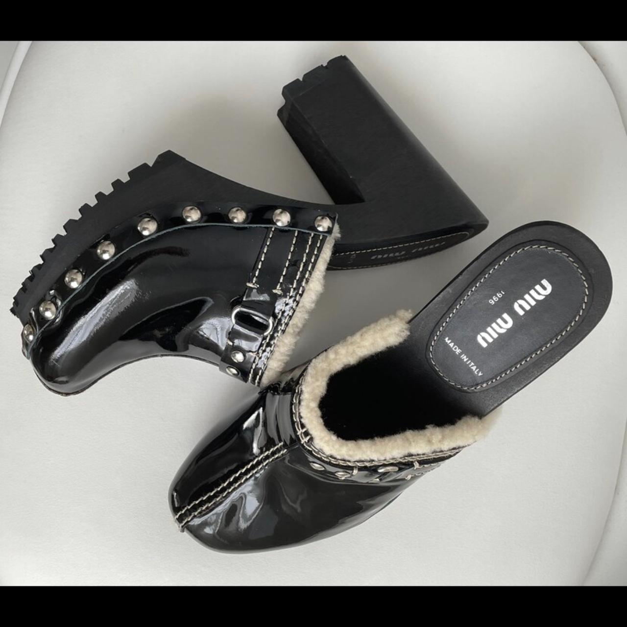 miu miu clogs black - Depop