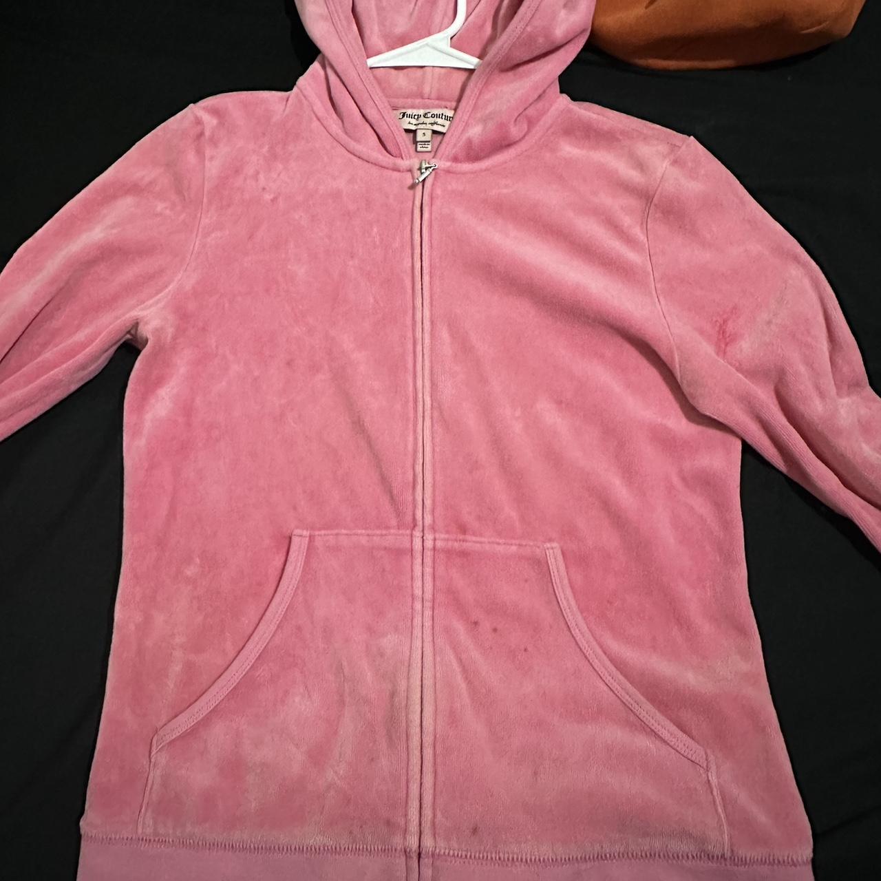 Vintage pink juicy track jacket the only stains are... - Depop