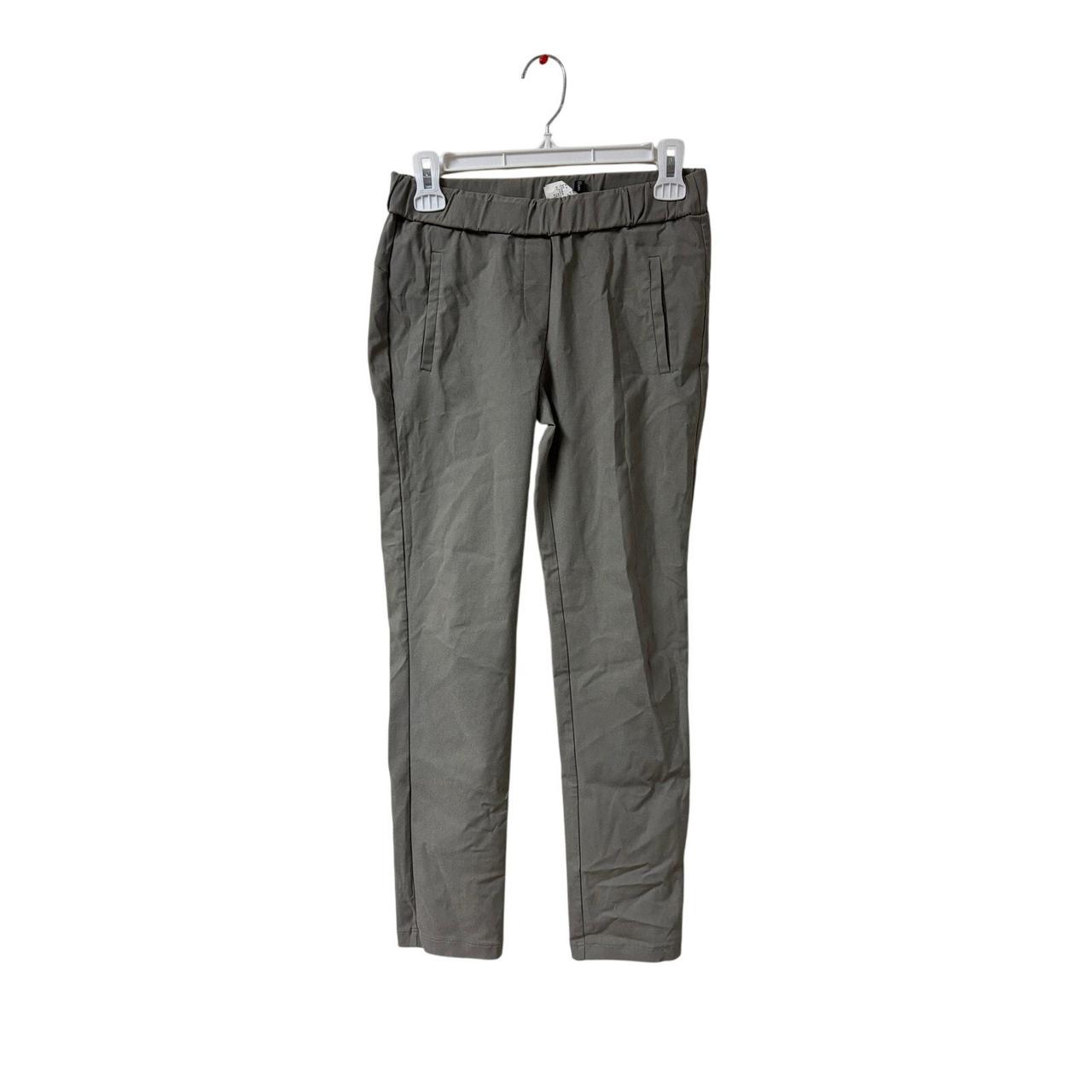 Izzat Baba Grey Pull On Trousers pants Straight Legs... | Depop