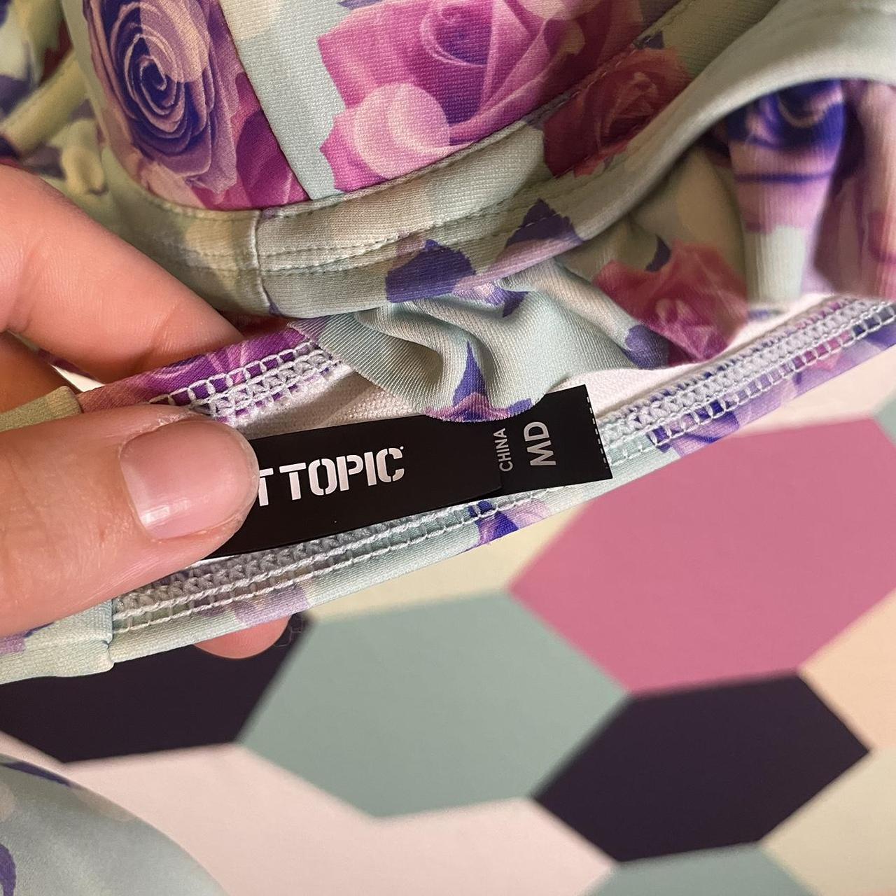 Hot Topic Women's Blue and Purple Bikini-and-tankini-tops | Depop