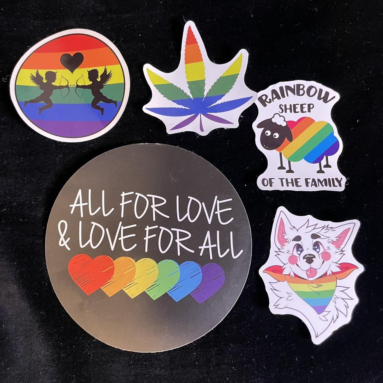 Rainbow LGBT Pride Stickers #lgbt #rainbow #pride... - Depop