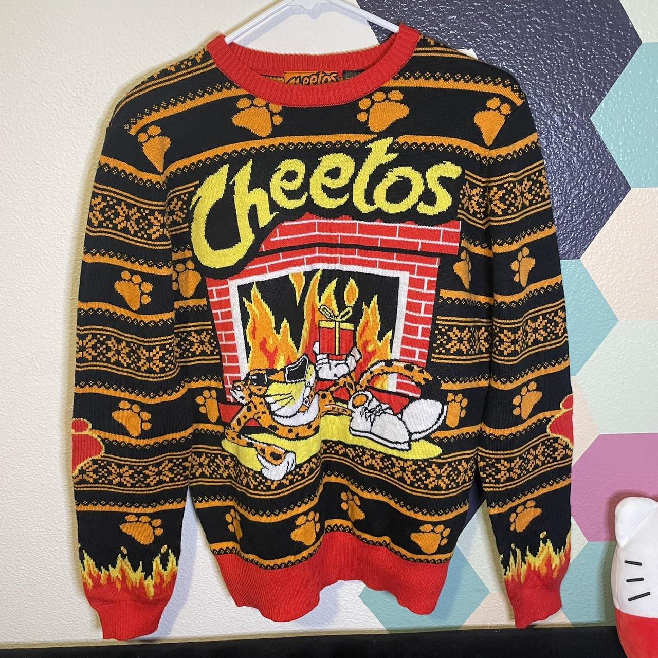 Cheetos Funny Christmas Sweater #chesterthecheeta... - Depop