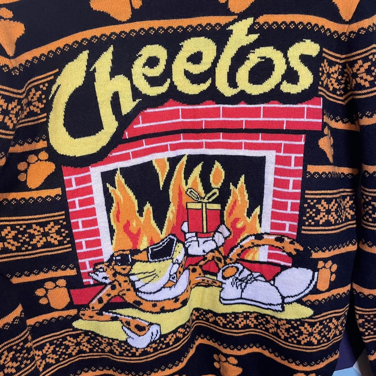 Cheetos Funny Christmas Sweater #chesterthecheeta... - Depop