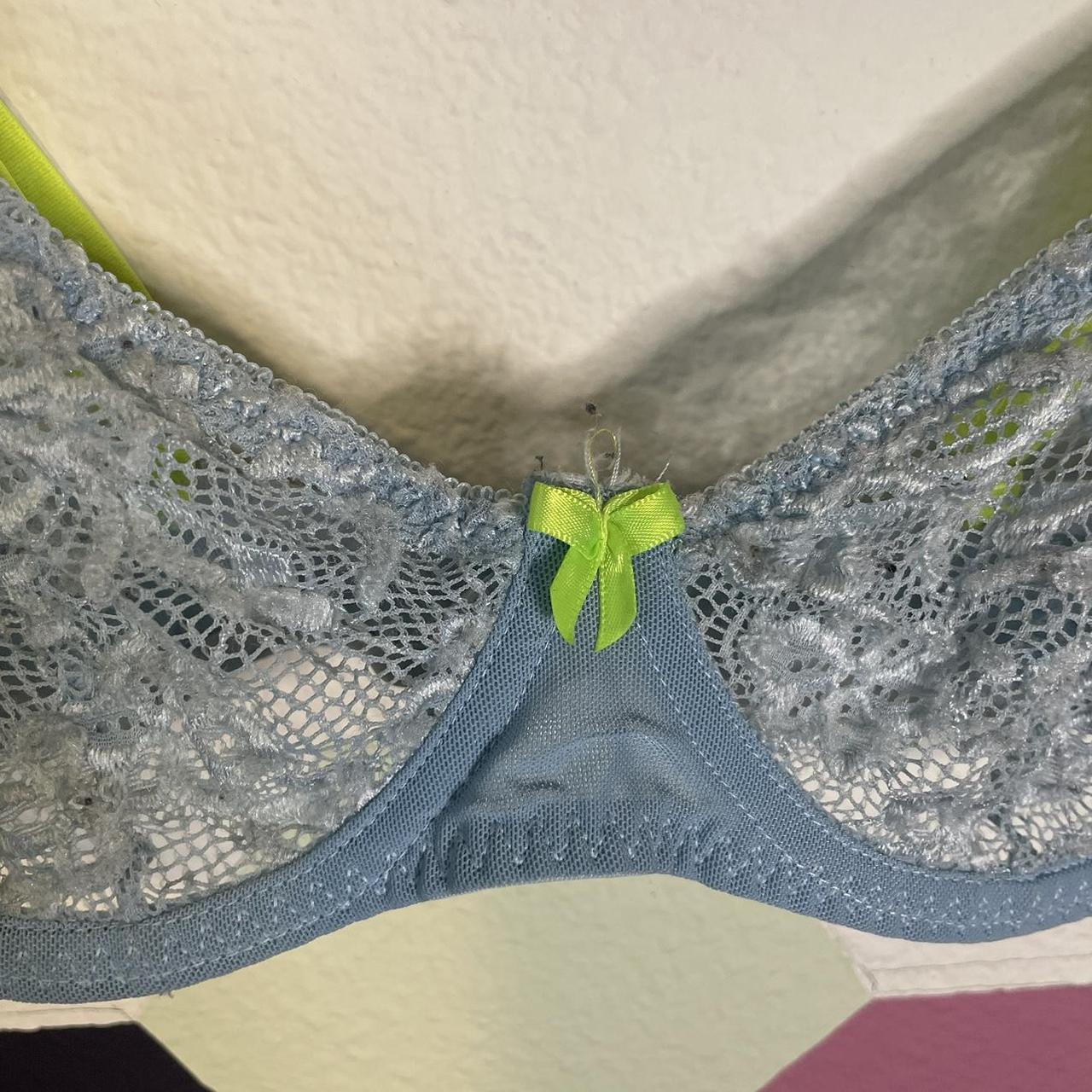 Blue and Neon Yellow Bra and Mini Corset Tutu #sexy... - Depop
