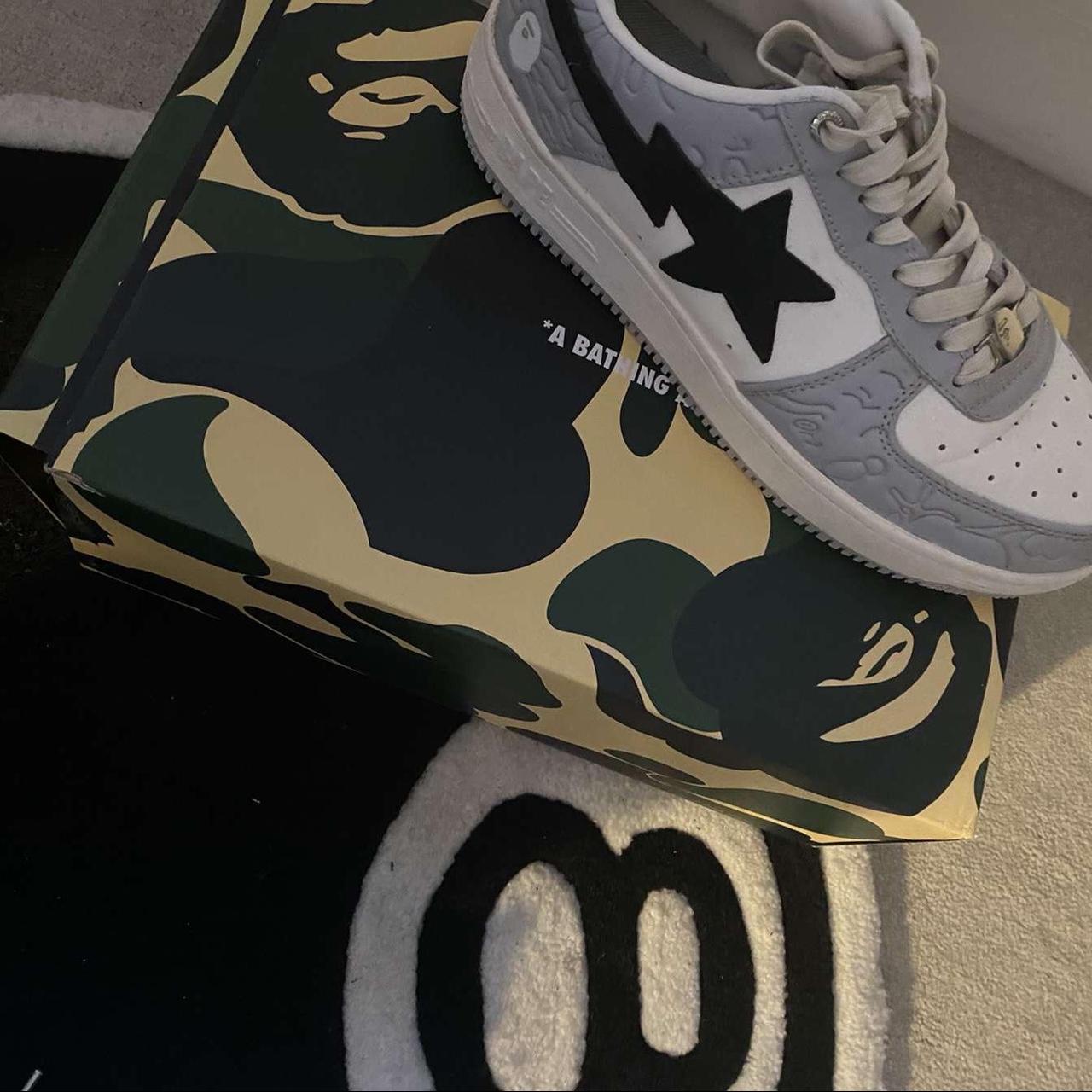 Bapestas uk 10 Grey and black Incredible piece... - Depop