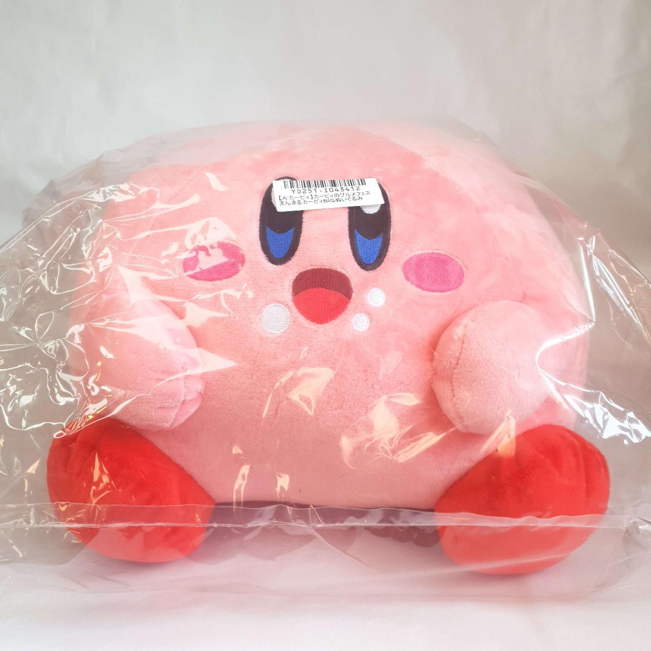 Kirby Manmaru Large Pink Plushie Toy Toreba Nintendo... - Depop