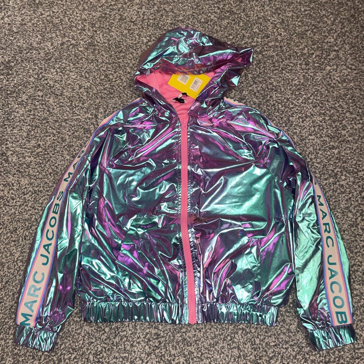 Marc jacobs metallic jacket with hood age 12 girls... - Depop