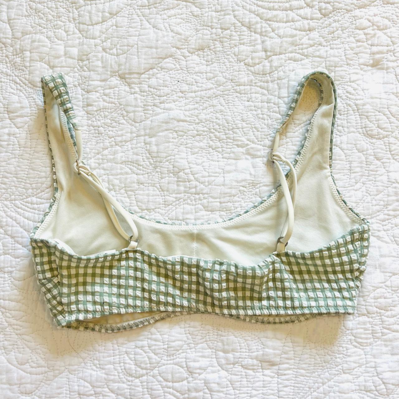 Abercrombie & Fitch Gingham Bikini Top - Depop
