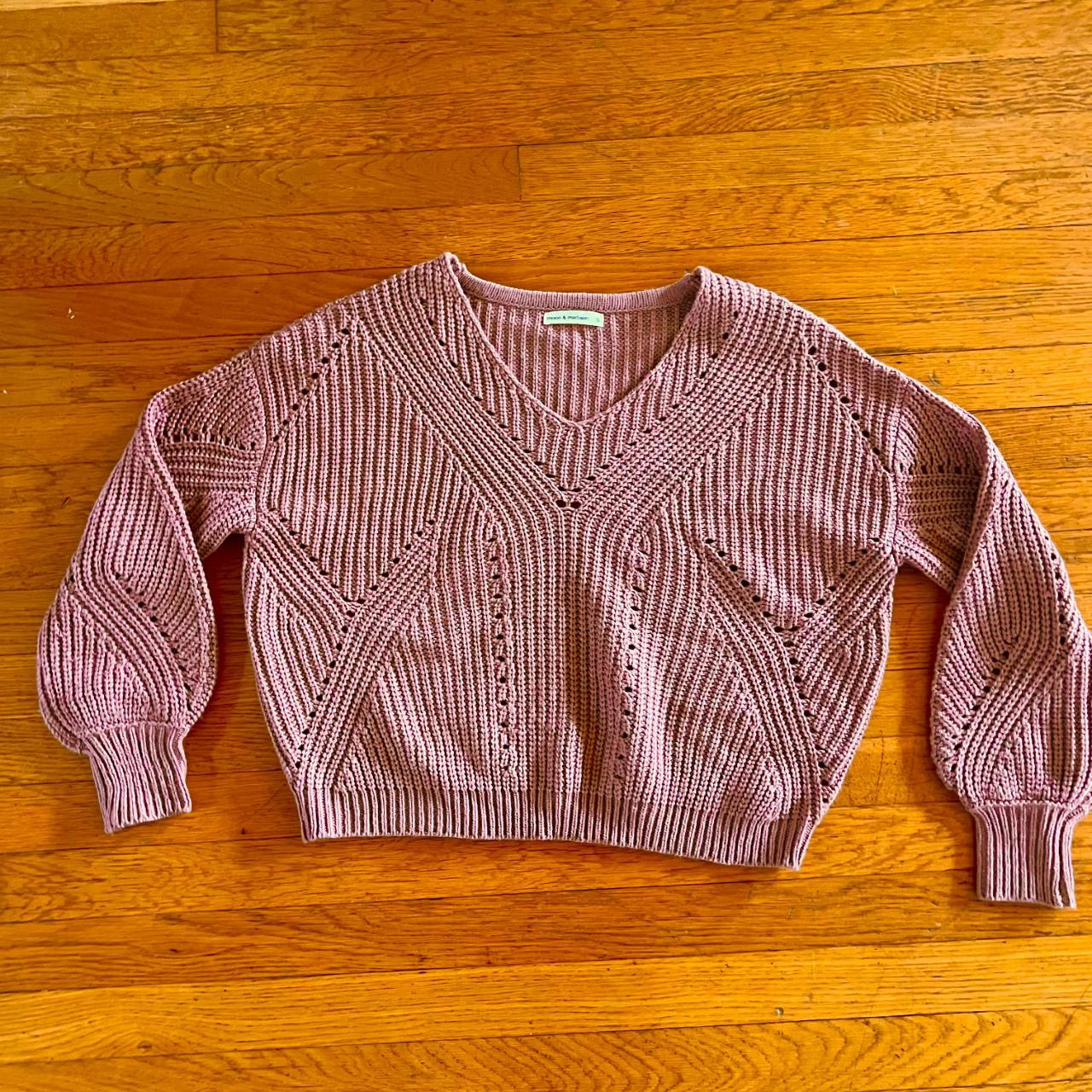 Dusty Rose colored sweater - Brand is Moon & Madison - Depop