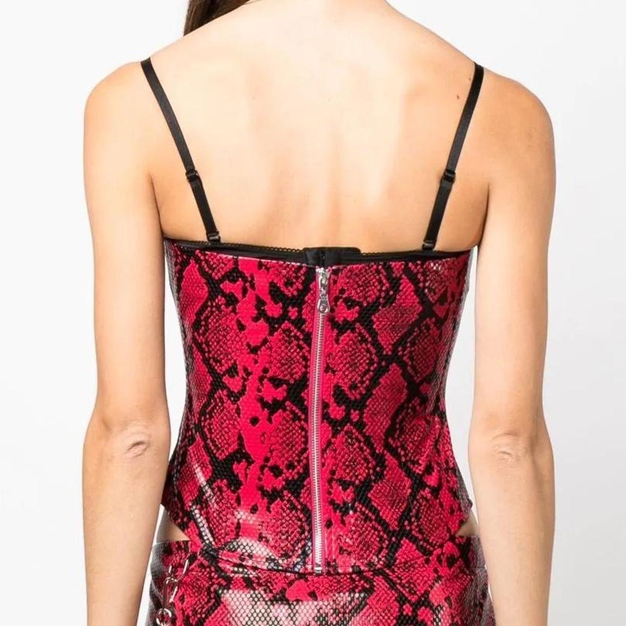 Miaou Snake Print Corset Size M (would fit size 8 as... - Depop