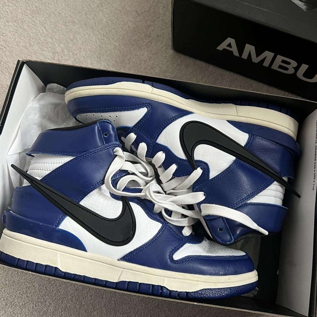 Nike x Ambush Royal Blue Dunks Size 5 Comes with... - Depop