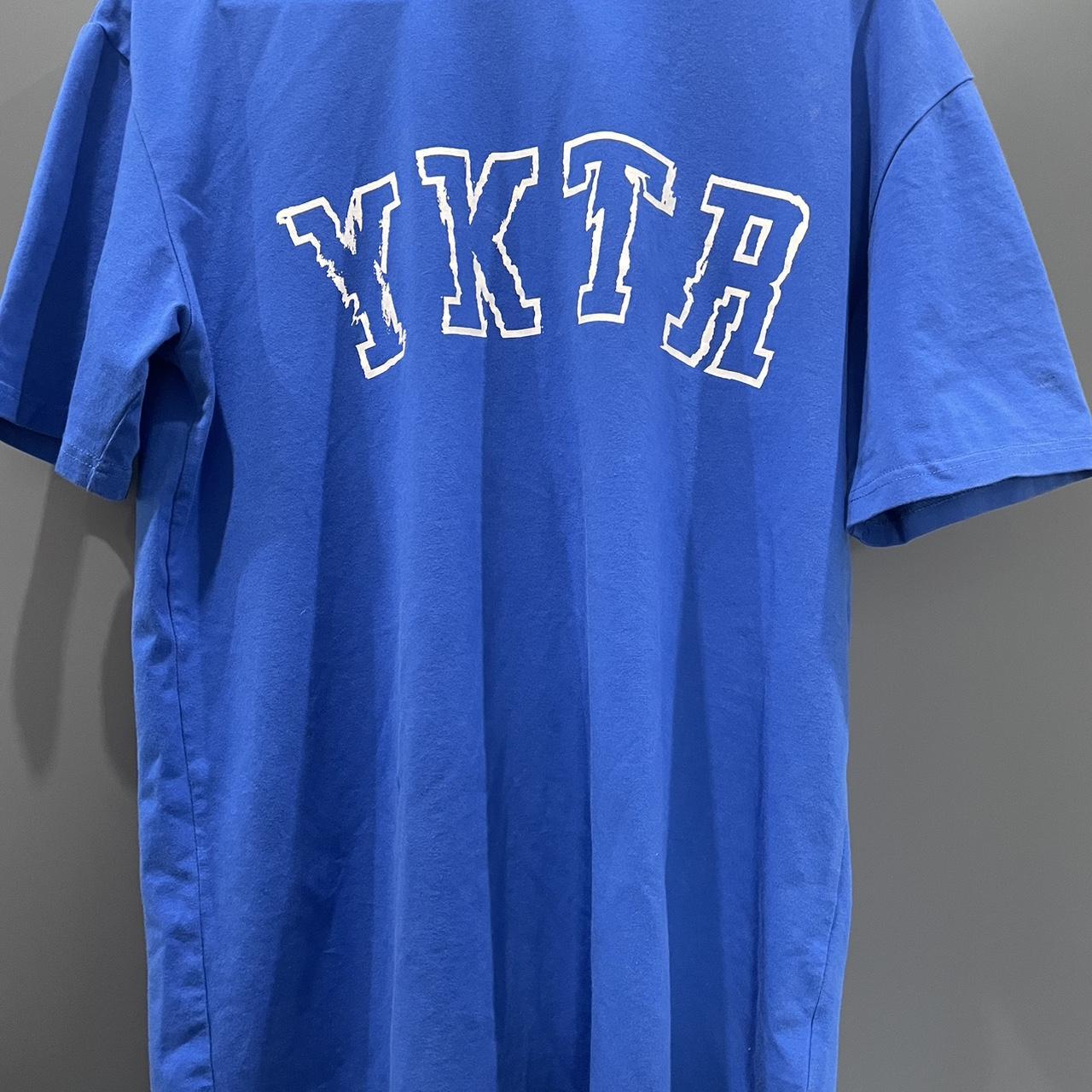 selling blue YKTR men’s size s top in perfect condition - Depop
