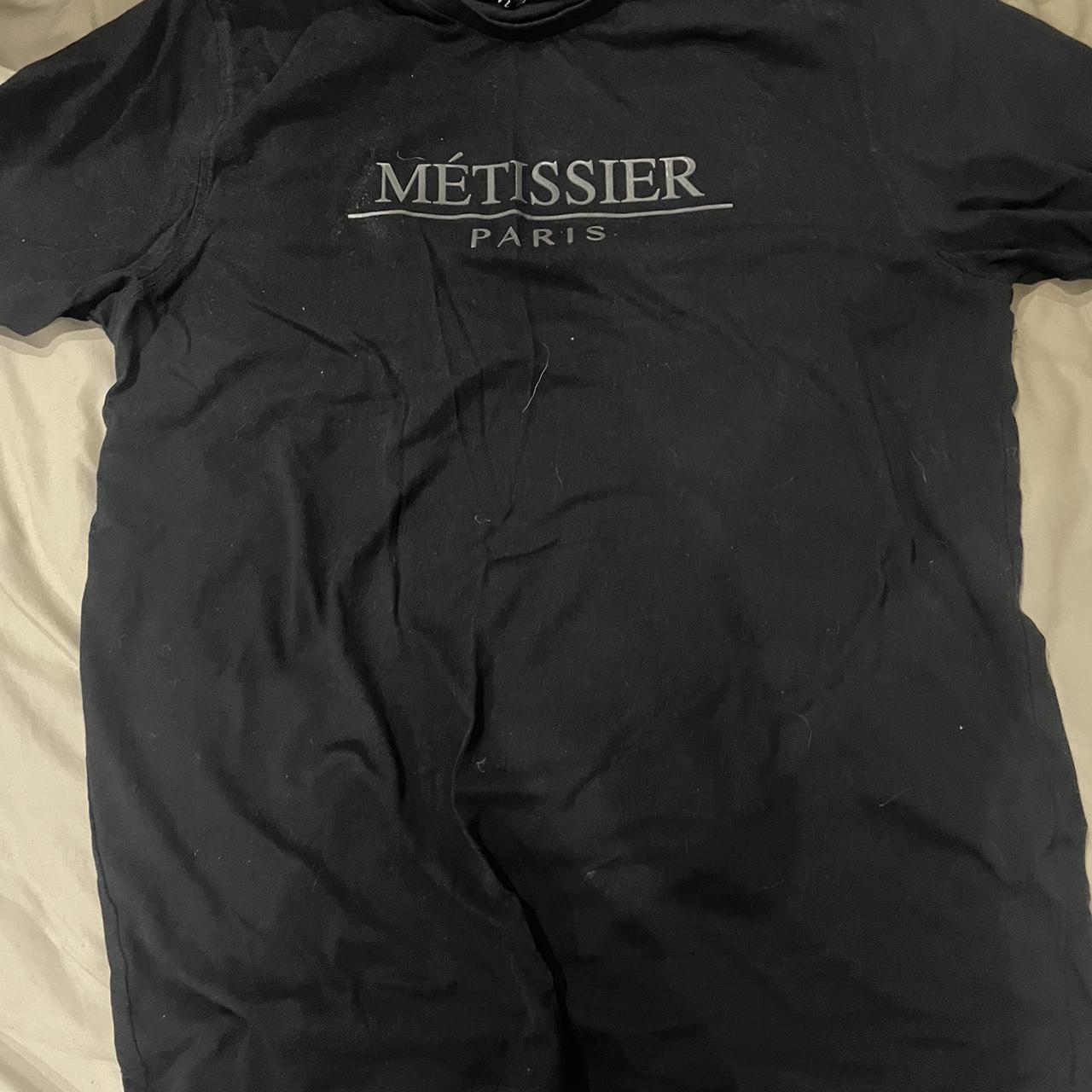 black metissier paris t shirt - Depop