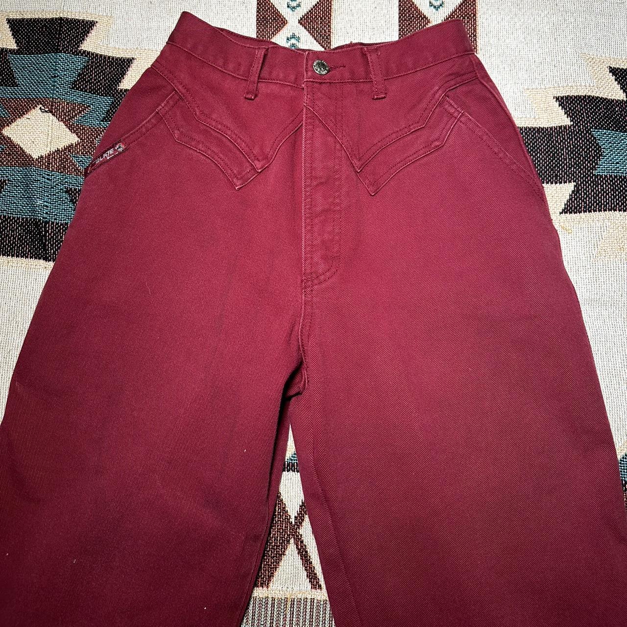 Vintage Blaze Jeans Bareback Maroonish/red... - Depop