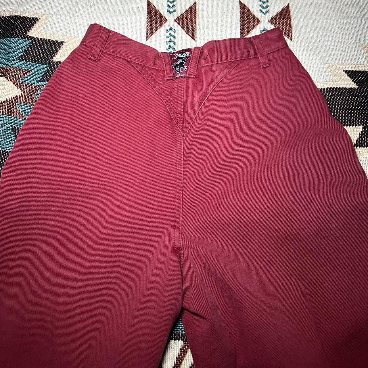 Vintage Blaze Jeans Bareback Maroonish/red... - Depop