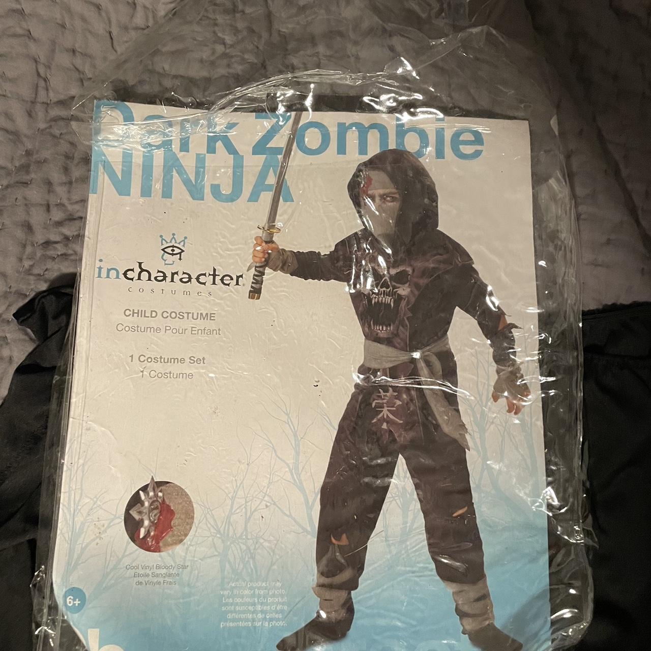 Dark zombie ninja costume child size Send... - Depop