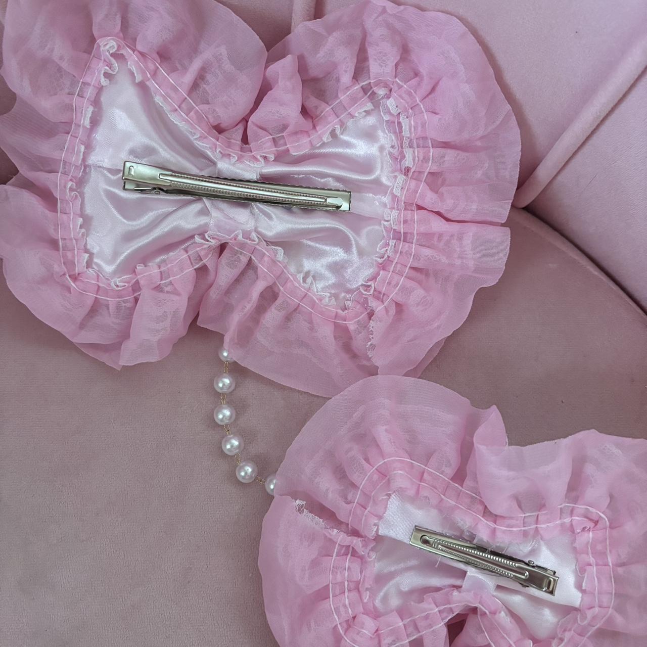 ♡lisette double hime bow ♡ this handmade hime gyaru... - Depop