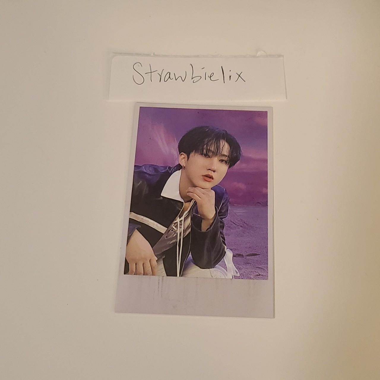 Changbin stray kids rockstar album pob polaroid pola... - Depop