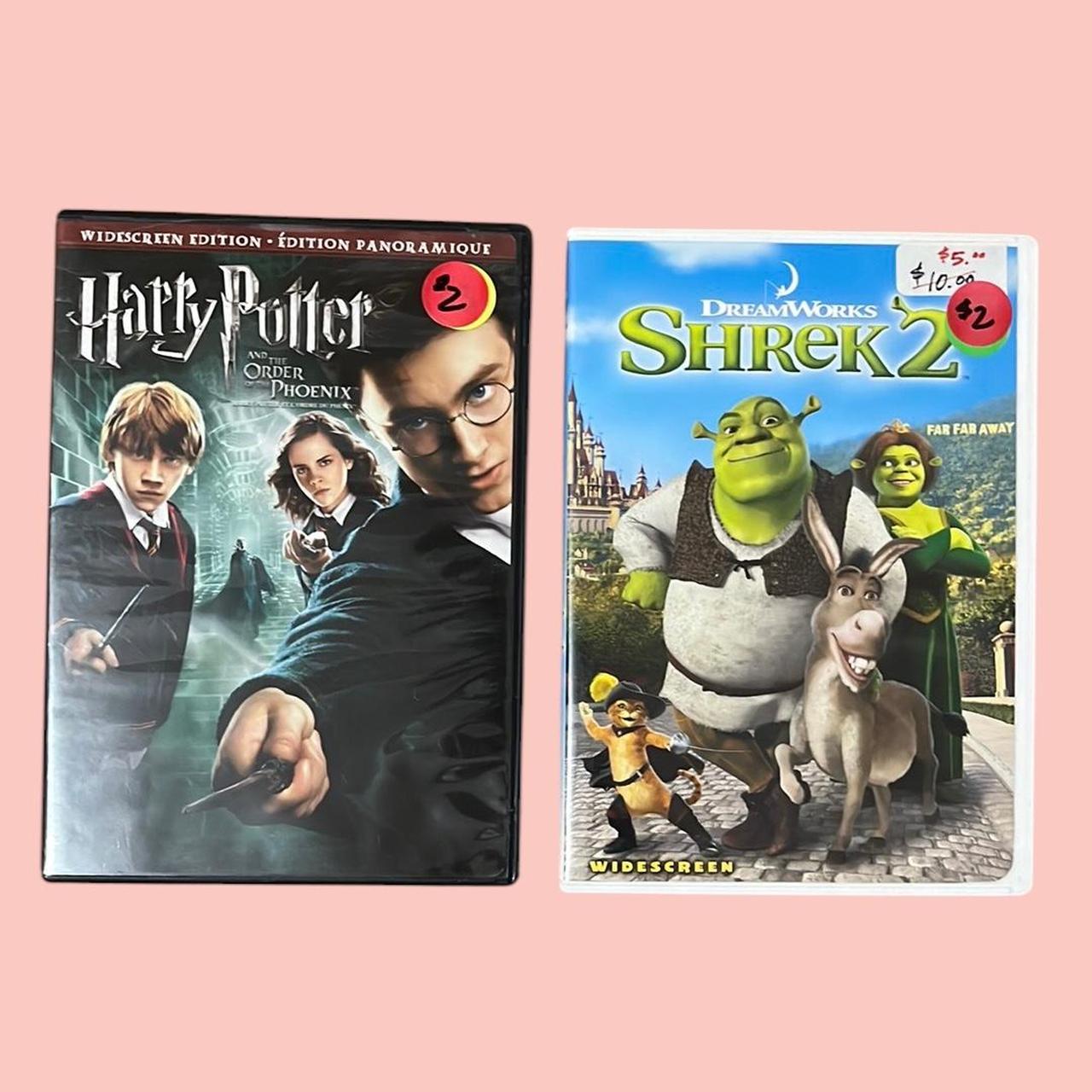 Family movie bundle. Harry Potter & Shrek 2 double... - Depop
