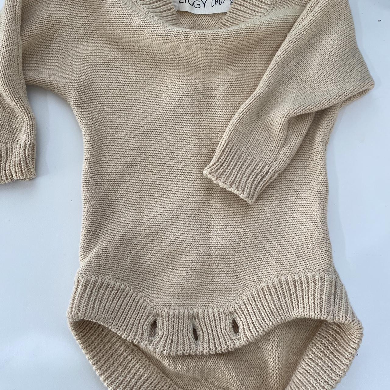 Ziggy Lou - knit baby romper - size 0-3 months.... - Depop