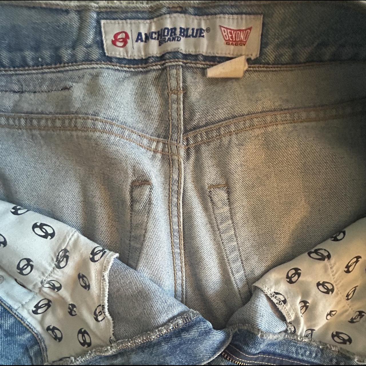 Anchor Blue beyond baggy jeans Size 36/32 Good... - Depop