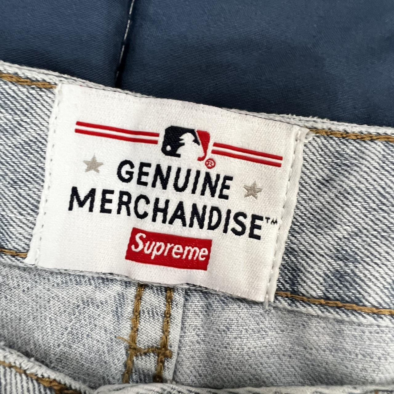 Supreme X New York Yankees Jeans in a size Large.... - Depop